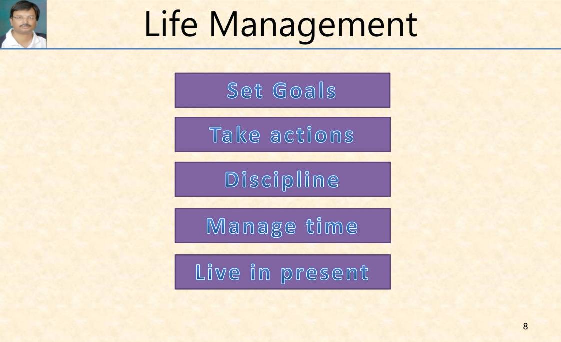 Life Management - PowerPoint Slides - LearnPick India