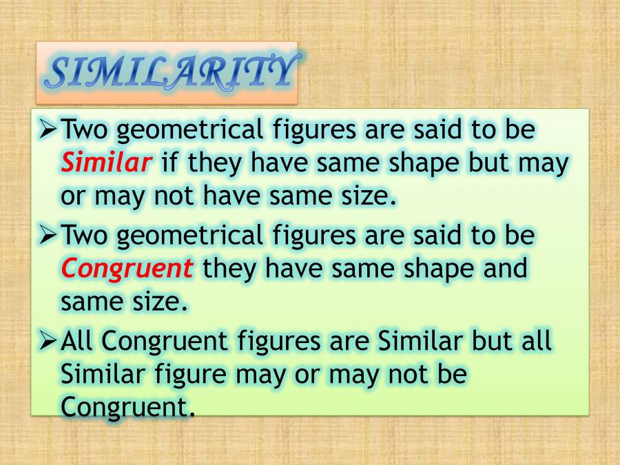 Similarity Conditions Of Triangles - PowerPoint Slides - LearnPick India