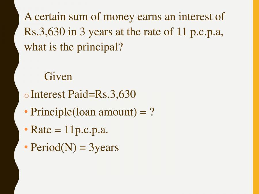 Simple Interest - PowerPoint Slides - LearnPick India