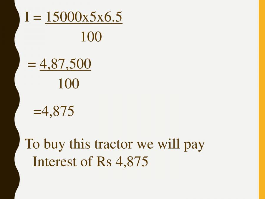 Simple Interest - PowerPoint Slides - LearnPick India