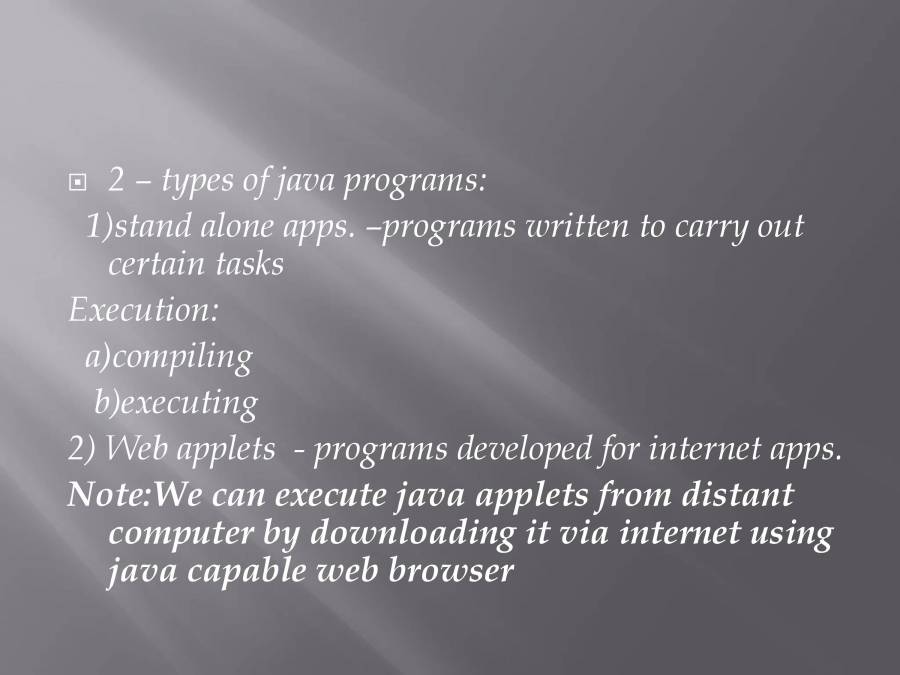 Java - PowerPoint Slides - LearnPick India