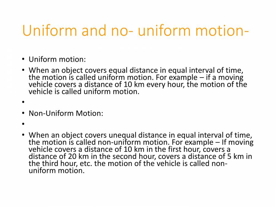 Motion Part 2 - PowerPoint Slides - LearnPick India