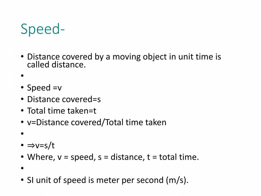 Motion Part 2 - PowerPoint Slides - LearnPick India
