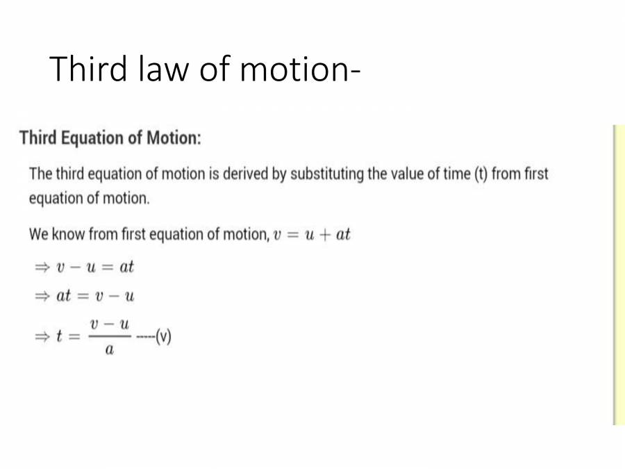 Equations Of Motion - PowerPoint Slides - LearnPick India