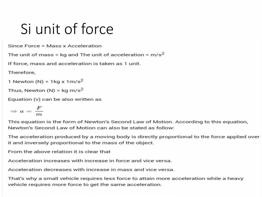 Force And Laws Of Motion - PowerPoint Slides - LearnPick India