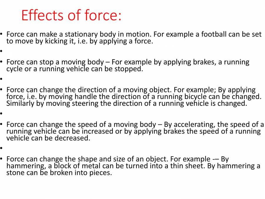 Force And Laws Of Motion - PowerPoint Slides - LearnPick India