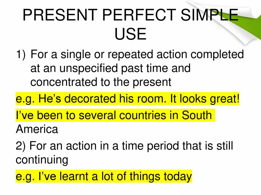 Simple Present Tense Uses - PowerPoint Slides - LearnPick India