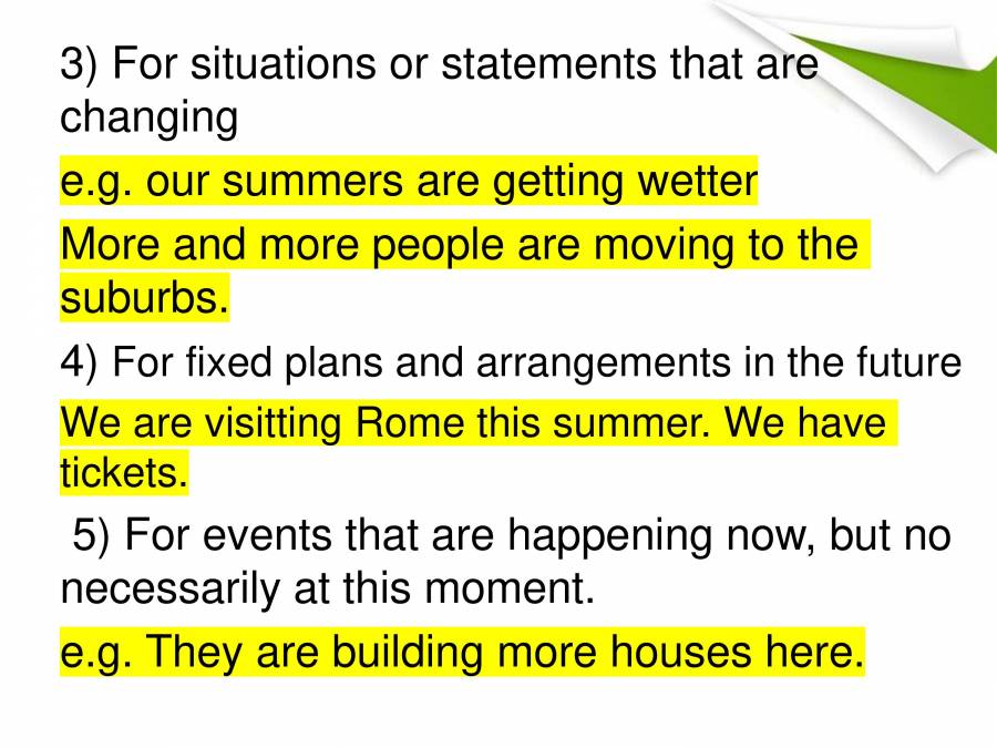 Simple Present Tense Uses - PowerPoint Slides - LearnPick India