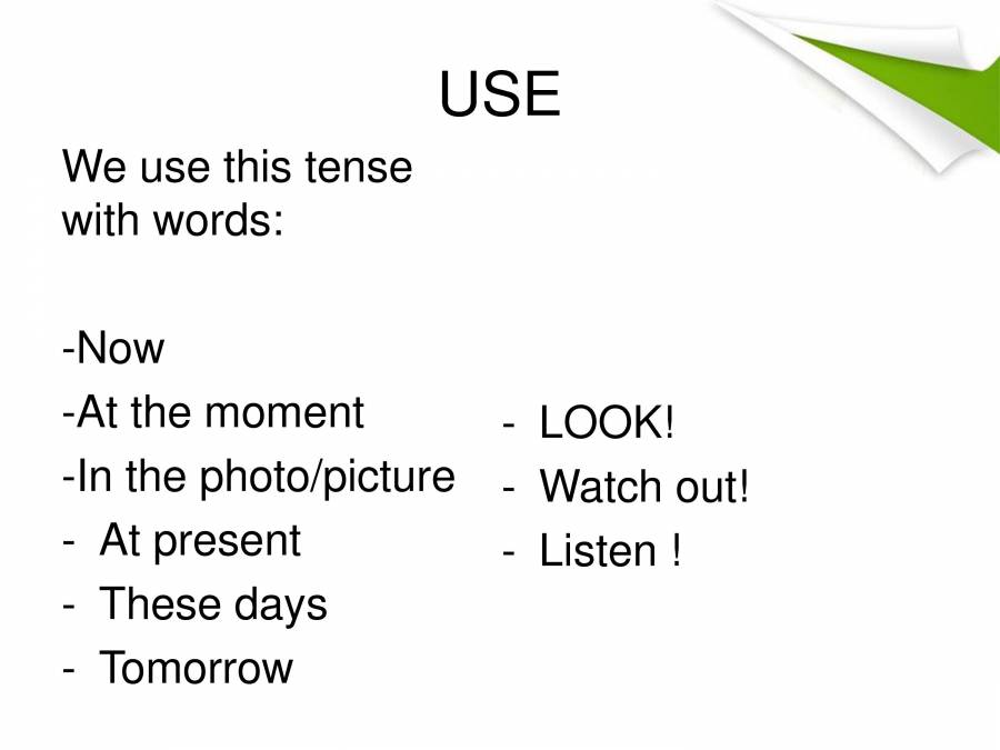 Simple Present Tense Uses - PowerPoint Slides - LearnPick India