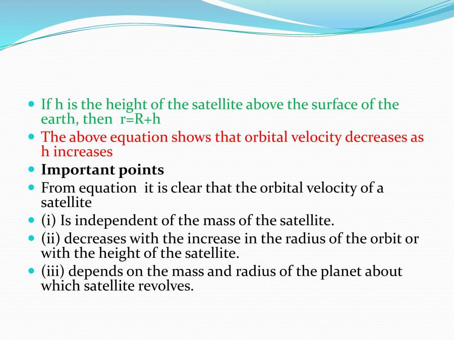 Satellites, Orbital Velocity - PowerPoint Slides - LearnPick India
