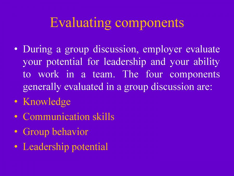 Group Discussion - PowerPoint Slides - LearnPick India