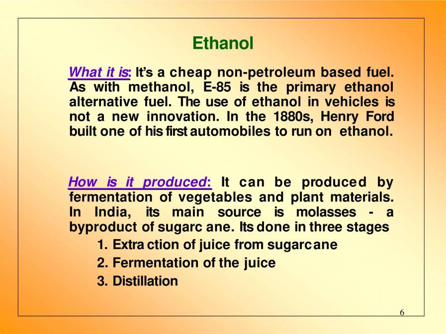 Alternative Fuels - PowerPoint Slides - LearnPick India