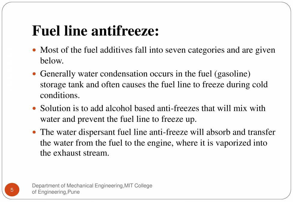Fuel Additives - PowerPoint Slides - LearnPick India