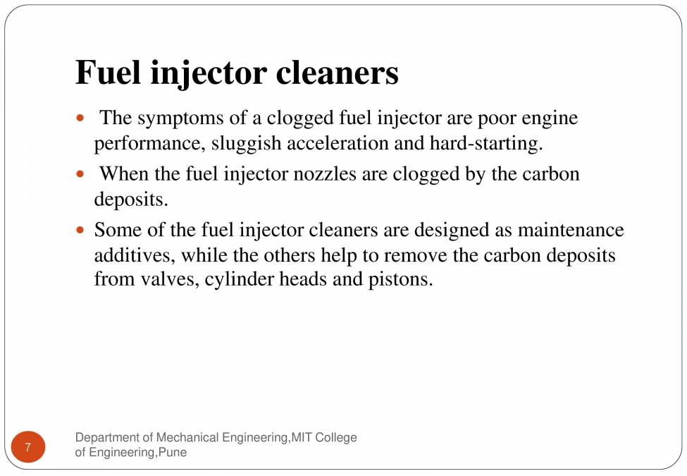 Fuel Additives - PowerPoint Slides - LearnPick India