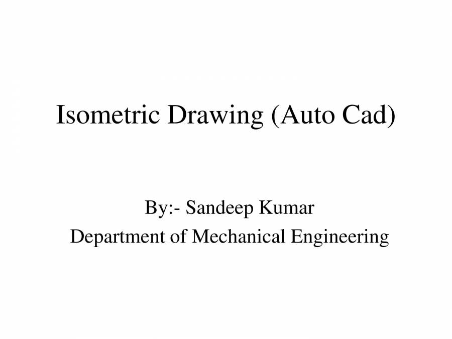 Isometric Drawing - PowerPoint Slides - LearnPick India