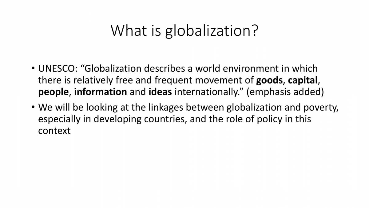 Globalization And Poverty - PowerPoint Slides - LearnPick India
