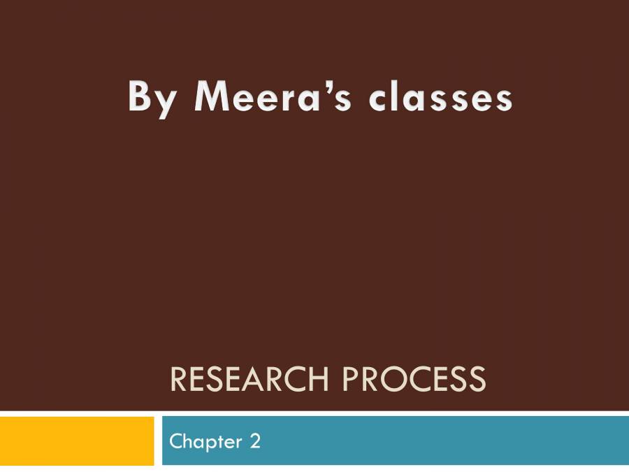 Research Process - PowerPoint Slides - LearnPick India