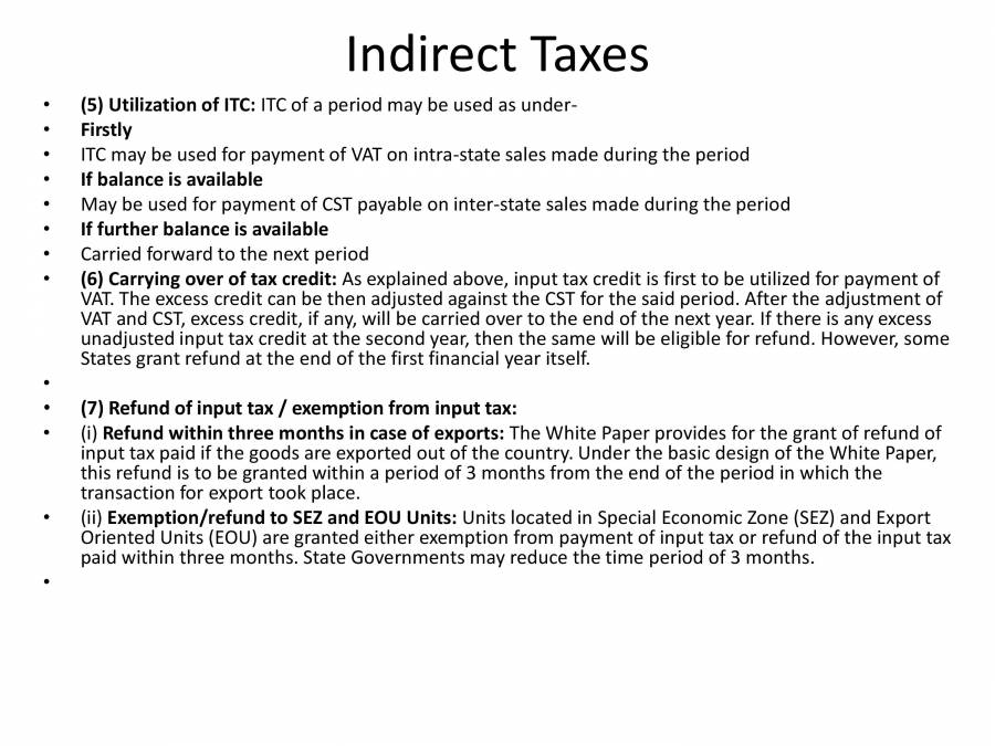 Indirect Taxes - PowerPoint Slides - LearnPick India