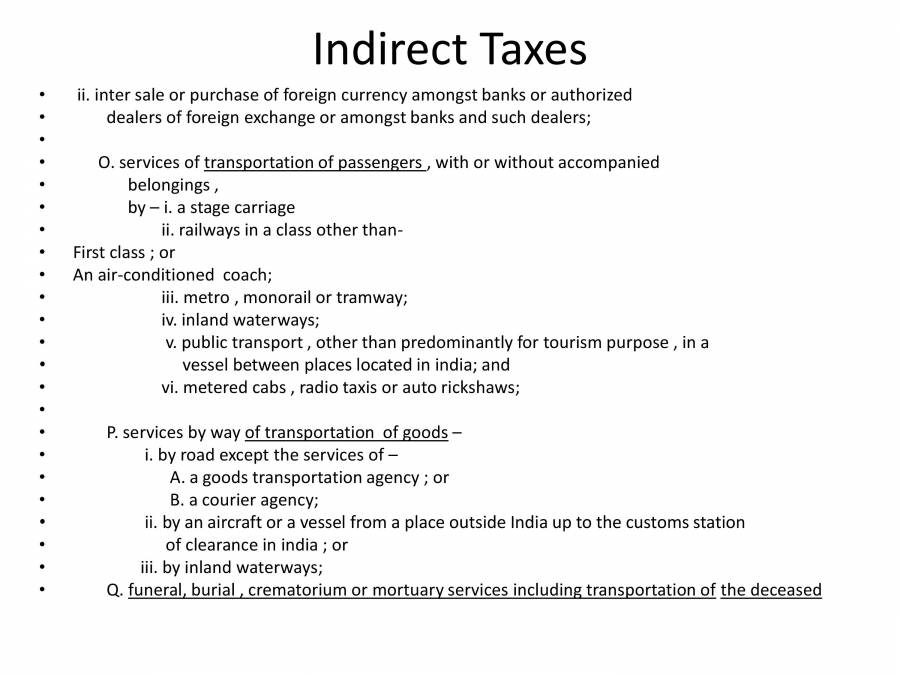 Indirect Taxes - PowerPoint Slides - LearnPick India