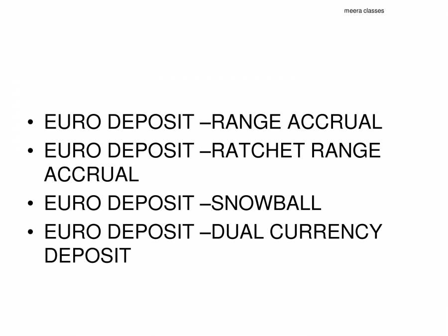 Structured Deposit - PowerPoint Slides - LearnPick India
