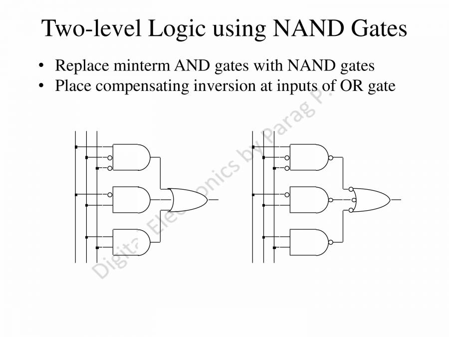 Digital Electronics Nand NOR Equivalents And Xor Implementations ...