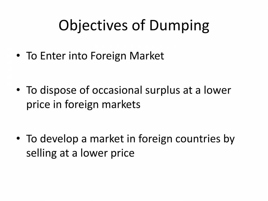The Economic And Legal Analysis Of Dumping - PowerPoint Slides - LearnPick India