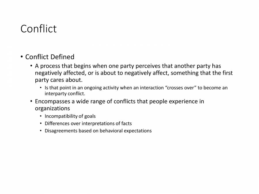 Conflict & Decision Making - PowerPoint Slides - LearnPick India