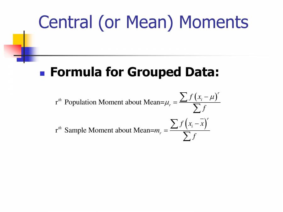 Grouped Data Mean Formula