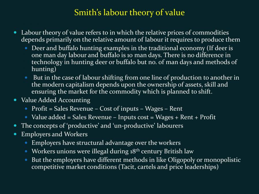 Labour Theory - PowerPoint Slides - LearnPick India