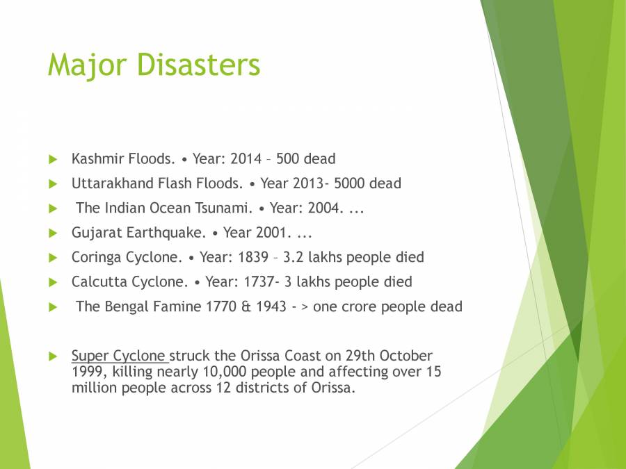 Disaster Management - PowerPoint Slides - LearnPick India