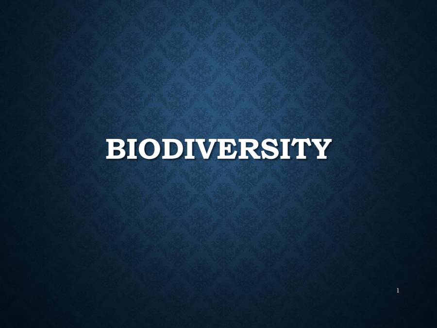 Biodiversity - PowerPoint Slides - LearnPick India