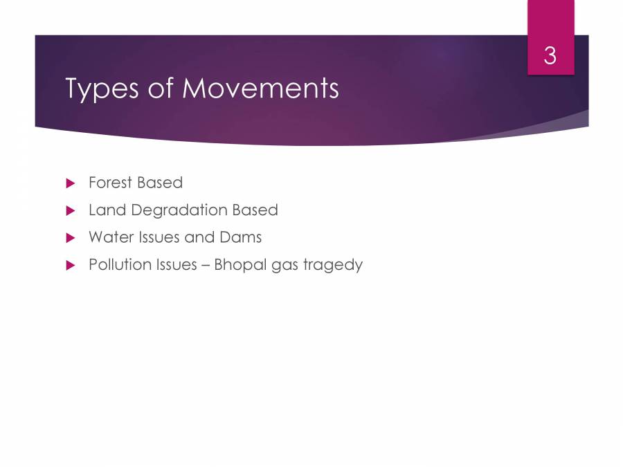 Environmental Movements - PowerPoint Slides - LearnPick India