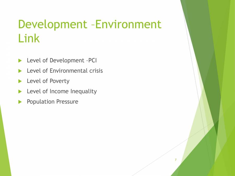 Environment And Developments - PowerPoint Slides - LearnPick India