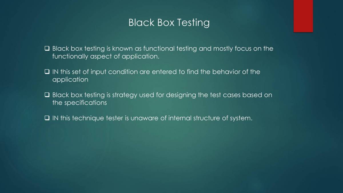 Software Testing - PowerPoint Slides - LearnPick India