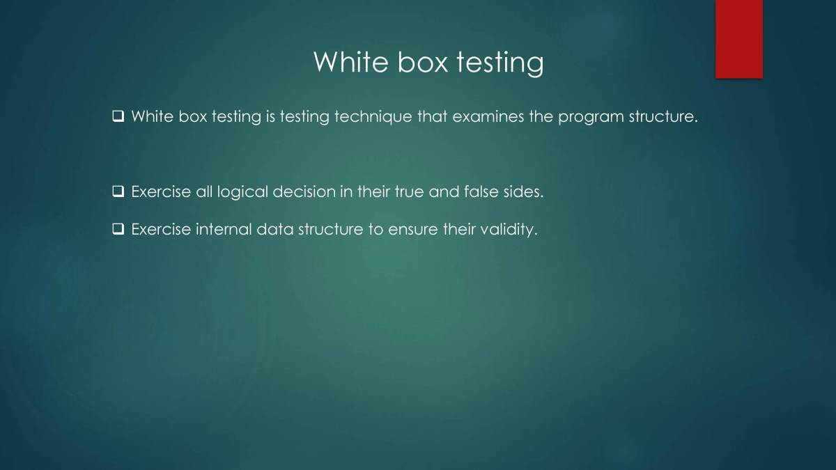 Software Testing - PowerPoint Slides - LearnPick India