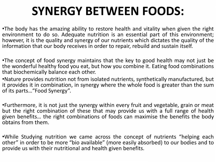 Cooking Synergy Of Food - PowerPoint Slides - LearnPick India