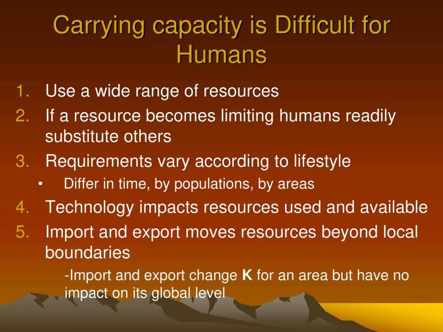 Limits To Human Population Growth - PowerPoint Slides - LearnPick India