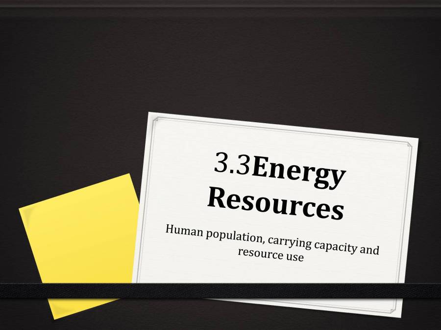 Types Of Energy Resources - PowerPoint Slides - LearnPick India