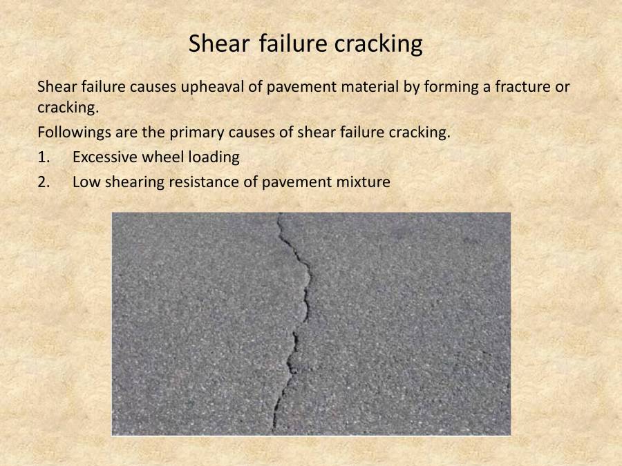 Types Of Pavement Failures - PowerPoint Slides - LearnPick India