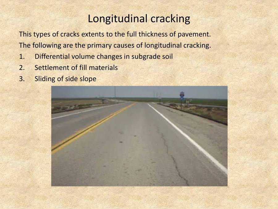 Types Of Pavement Failures - PowerPoint Slides - LearnPick India